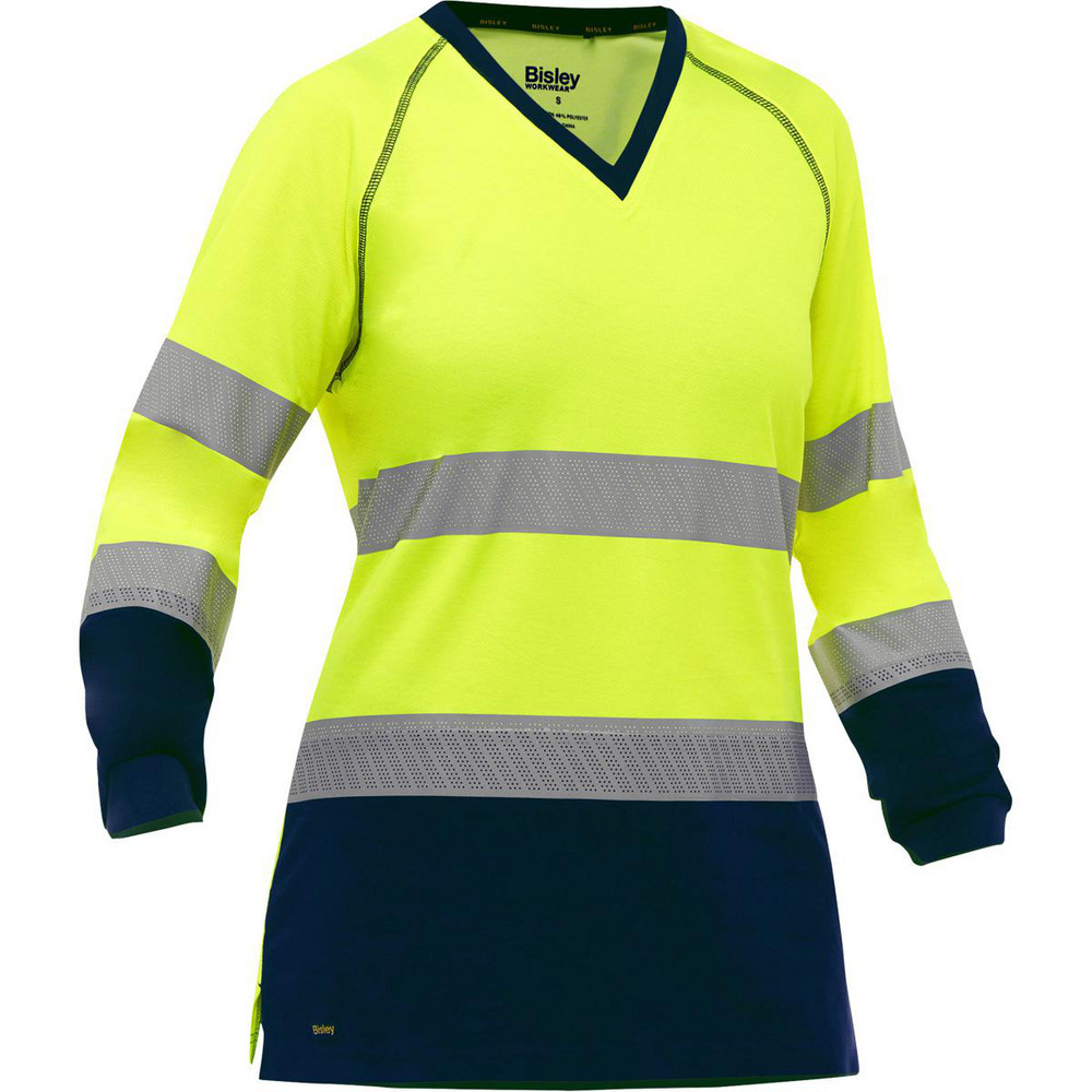 PIP - Work Shirt: Hi-Visibility, Long Sleeve, Small, Cotton & Polyester ...