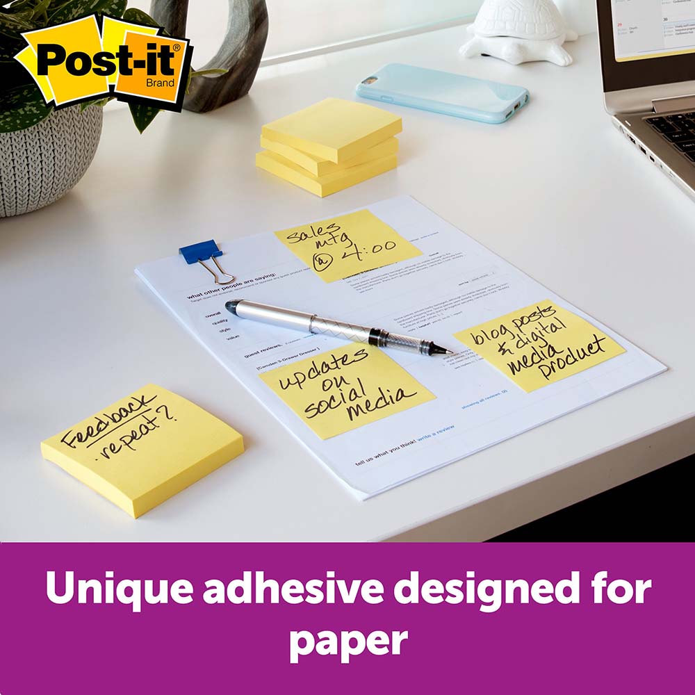 Post-It - Note Pads, Writing Pads & Notebooks: Cover Color: Yellow ...