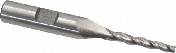 Made in USA - Tapered End Mill: 1.5 deg Angle per Side, 1/8" Small Dia ...