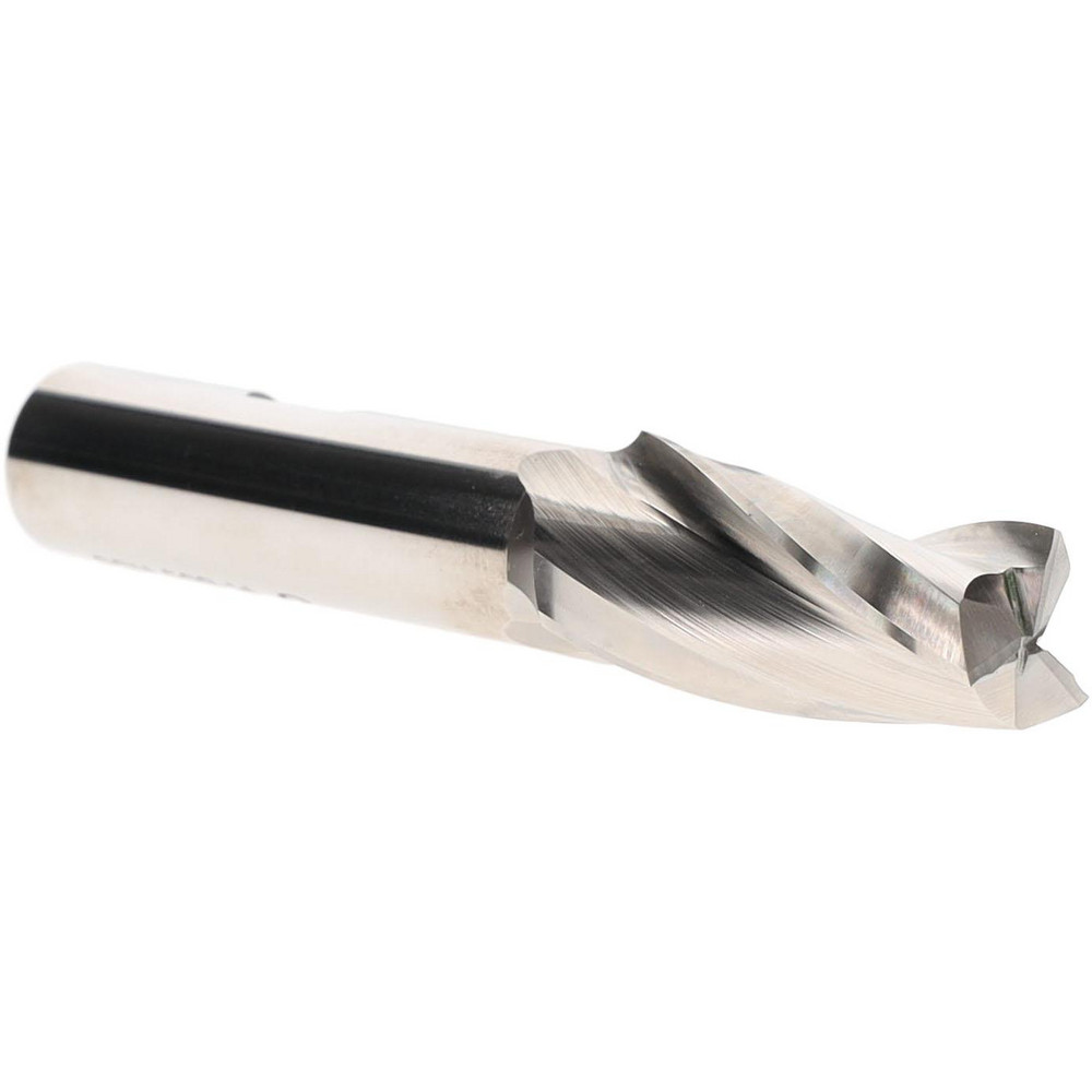 Made in USA - Tapered End Mill: 3 deg Angle per Side, 1/2" Small Dia, 1 ...