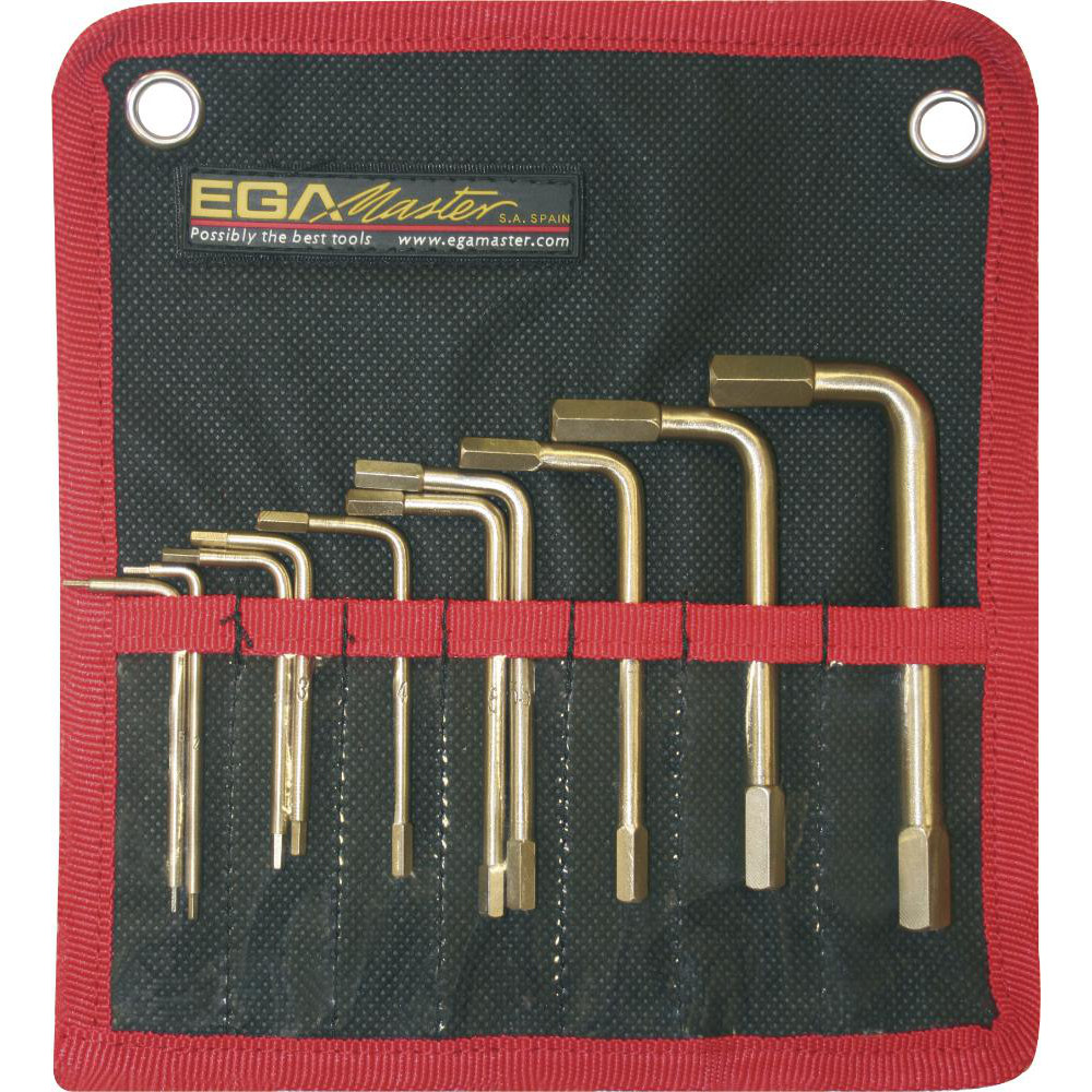 EGA Master - Hex Key Sets: Tool Type: Hex; Handle Type: L-Handle | MSC ...