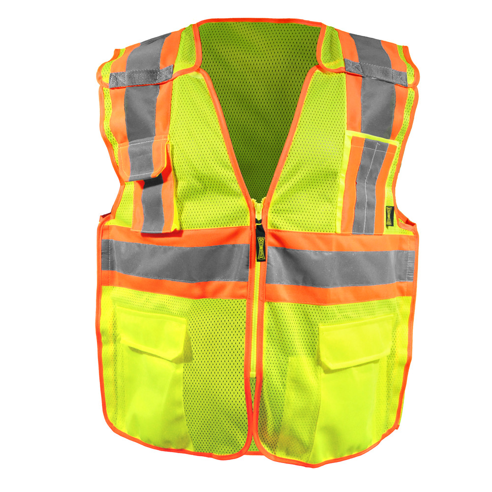 OccuNomix - High Visibility Vest: Large, Surveyor's Vest, ANSI Class ...