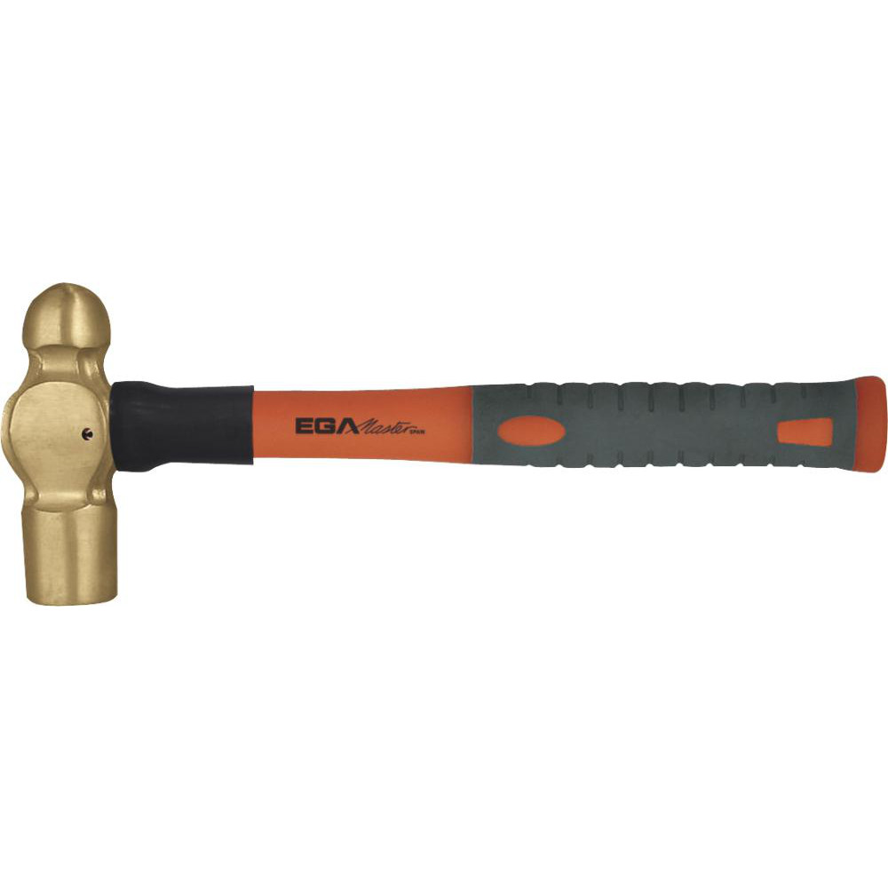 EGA Master - Ball Pein Hammer: 12.00 oz Head, Brass | MSC Direct