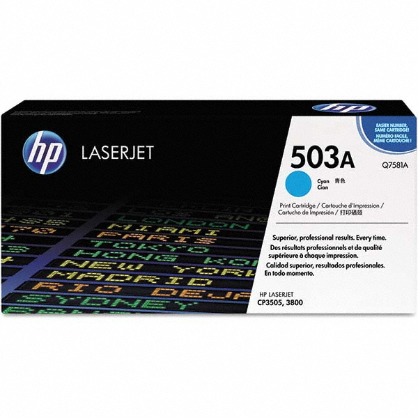 Hewlett-Packard - Toner Cartridge: Cyan | MSC Industrial Supply Co.