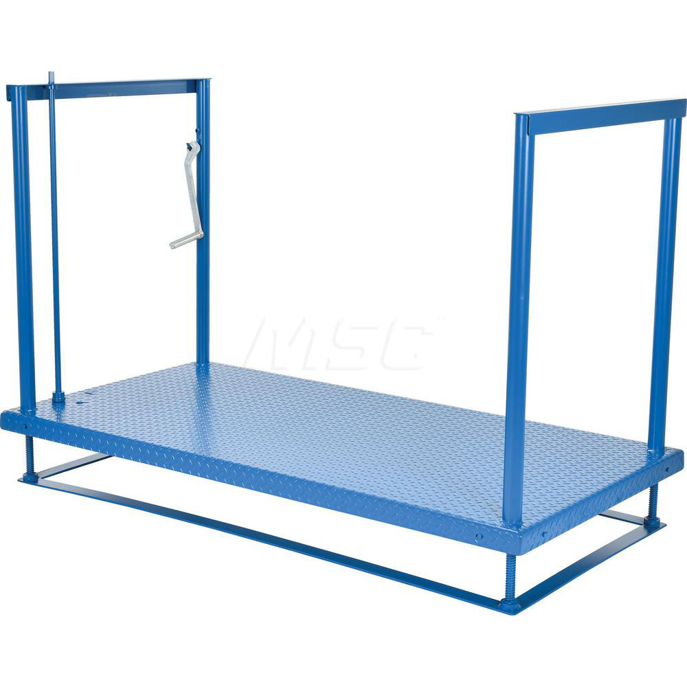 Vestil - 1-Step Steel Work Platform: 36" Platform Width, 72" Platform ...