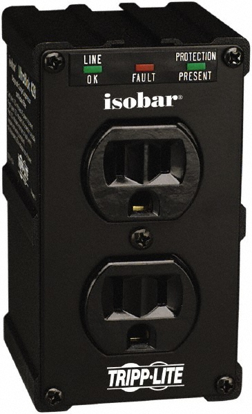 Tripp-Lite - 2 Outlets, 120 VAC15 Amps, 6' Cord, Power Outlet Strip ...