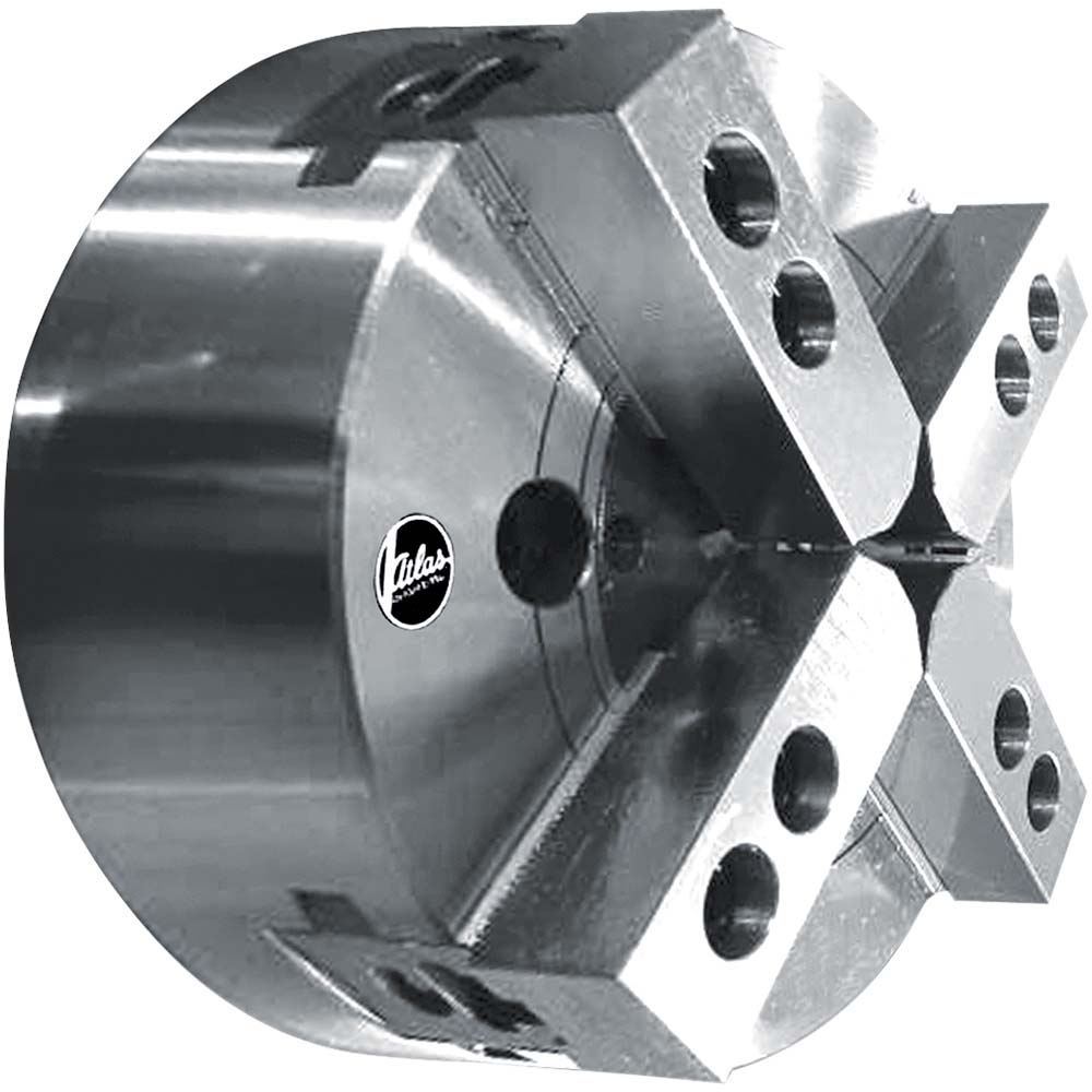 Atlas Workholding - Power Lathe Chuck: 6.65" Dia, 4 Jaws, A-5 Mount ...