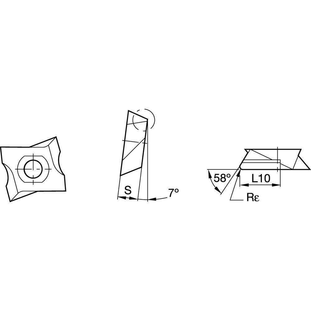 Kennametal - Turning Insert: D4FIX140608RMN KCU10B, Carbide | MSC Direct