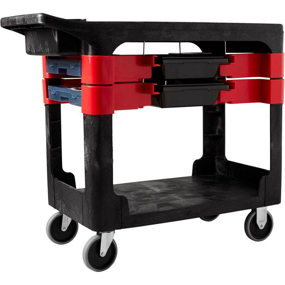 Rubbermaid - Trades Tool Utility Cart, with 2 Parts Boxes & 4 Parts ...