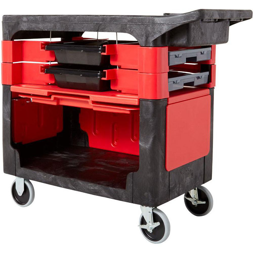 Rubbermaid - Trades Tool Utility Cart, Locking Cabinet, with 2 Parts ...
