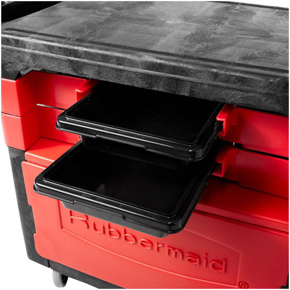 Rubbermaid - Trades Tool Utility Cart, Locking Cabinet, with 2 Parts ...