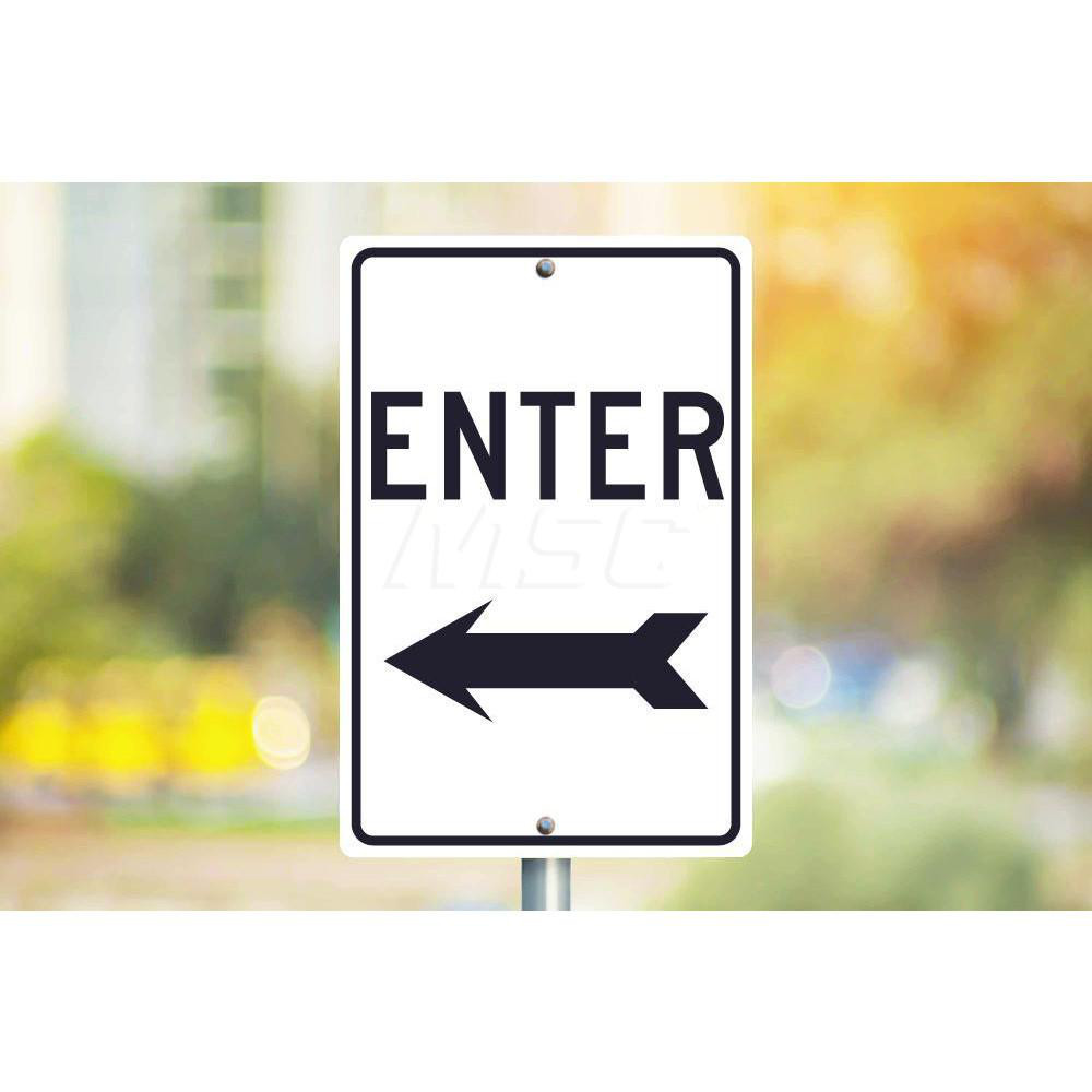 AccuformNMC - Parking Lot Sign: Rectangle, ENTER | MSC Direct