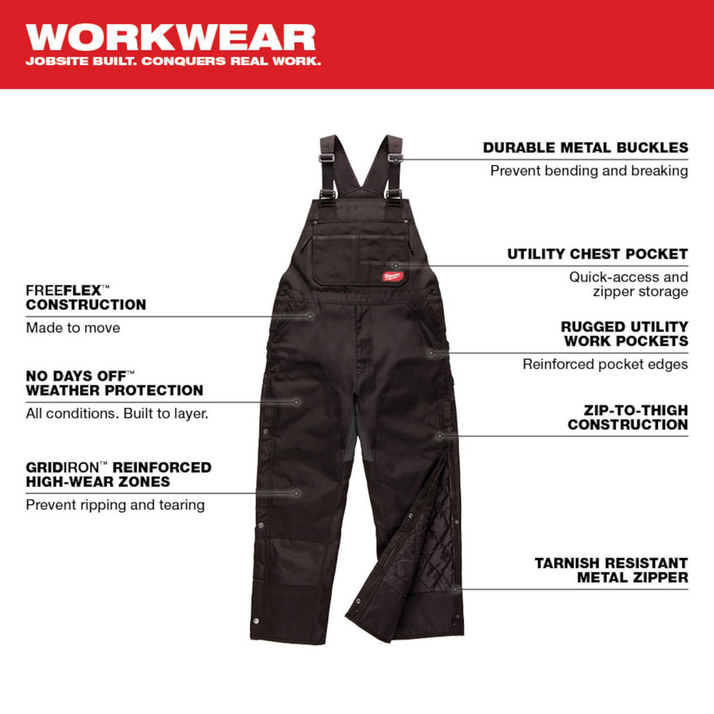 Milwaukee Tool - Coveralls & Overalls: Bib Overalls, Water-Resistant ...