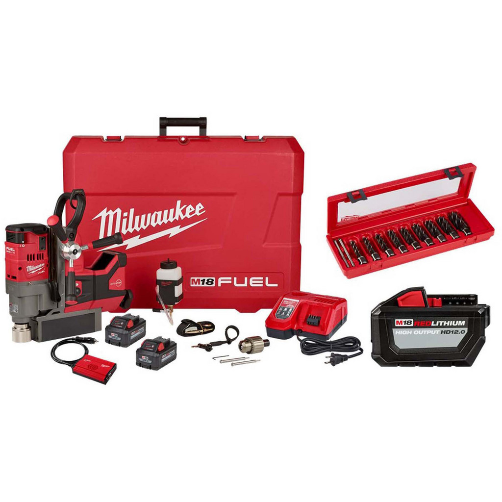 Milwaukee Tool - M18 FUEL™ 1-1/2" Lineman Magnetic Drill High Demand ...