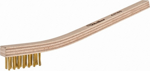 Weiler - Scratch Brush, 3 Rows, 7 Columns, Brass | MSC Direct