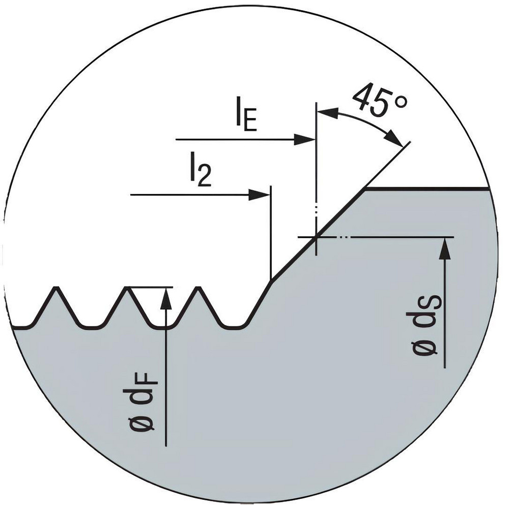 Emuge - Helical Flute Thread Mill: 1/4-20, Internal, 2 Flute, 8.00 mm ...