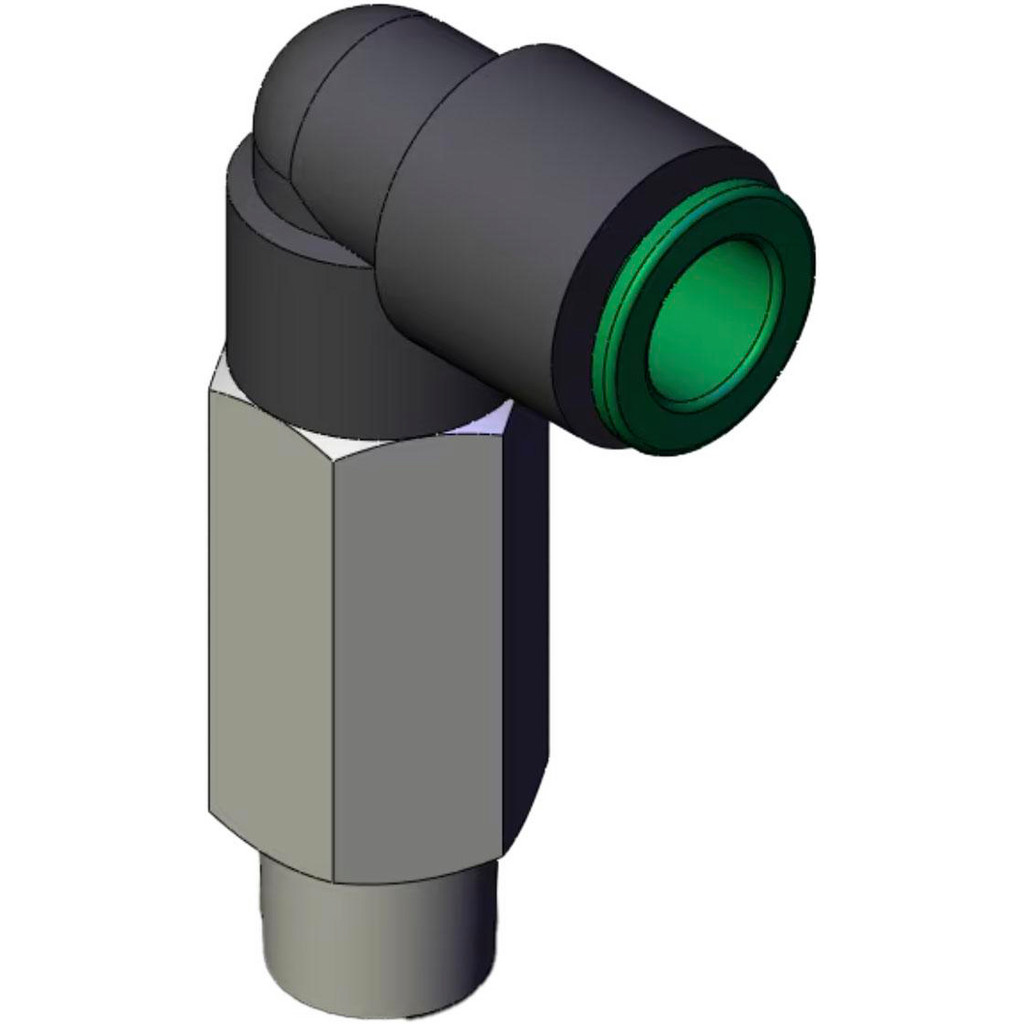 SMC PNEUMATICS - 10MM-1/4 EXT ML ELBOW KR FLAME RES 1-TCH FTTNG | MSC ...