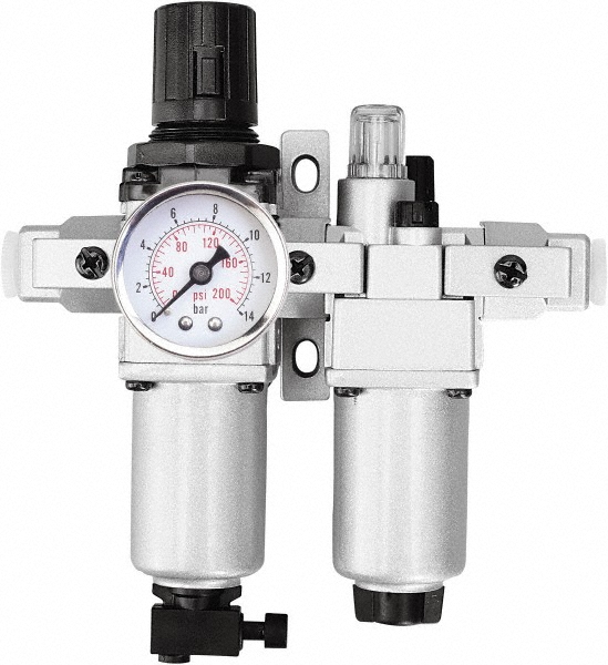PRO-SOURCE - FRL Combination Unit: 1/2 NPT, Standard, 2 Pc Filter ...
