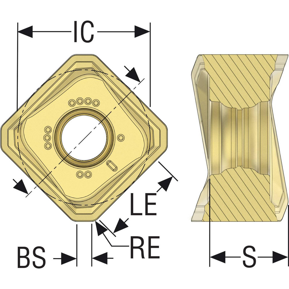 Seco - Milling Insert: ANSI SNMX1407ANTR-M10, ISO SNMX1407ANTR-M10 ...
