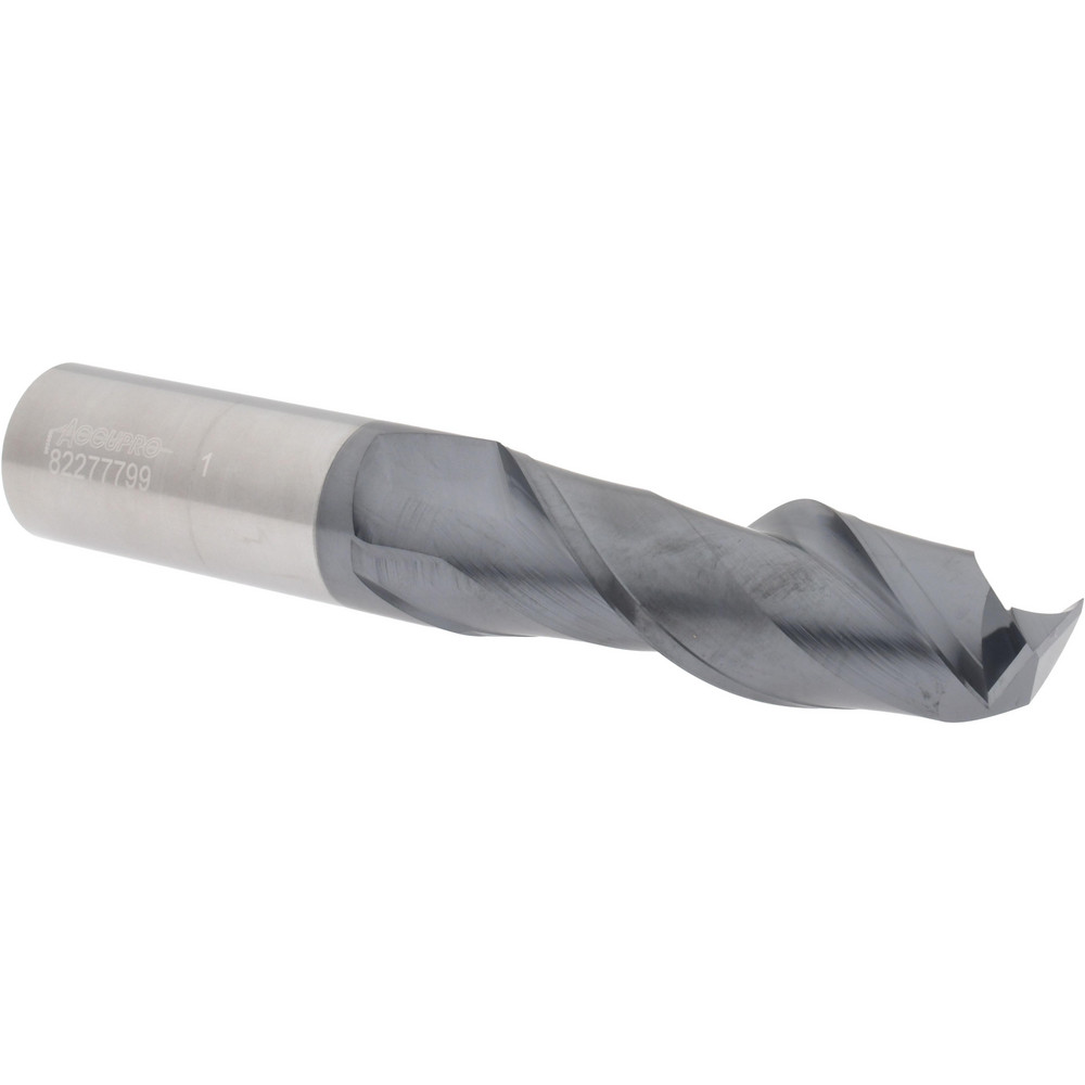 Accupro - Square End Mill: 1" Dia, 3" LOC, 2 Flute, Solid Carbide | MSC ...