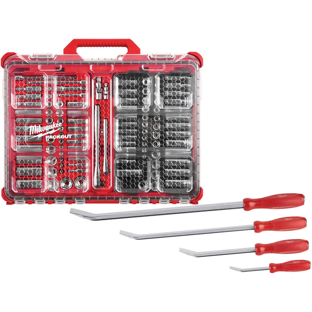 Milwaukee Tool - 106 Pc. 1/4" and 3/8" SAE & Metric Ratchet and Socket ...