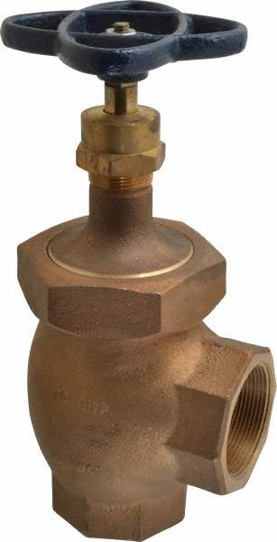 NIBCO - Gate Valve: Angle, 2" Pipe, Threaded, Bronze | MSC Direct