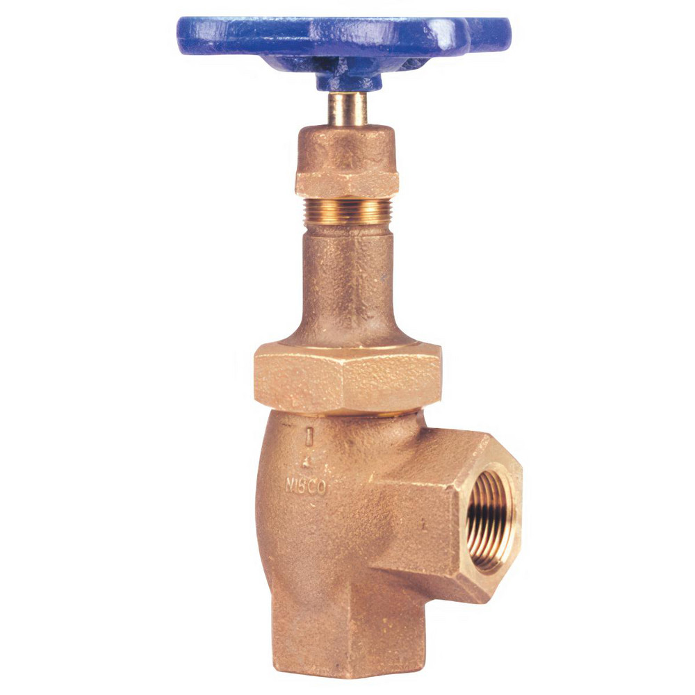 NIBCO - Gate Valve: Angle, 3" Pipe, Threaded, Bronze | MSC Direct