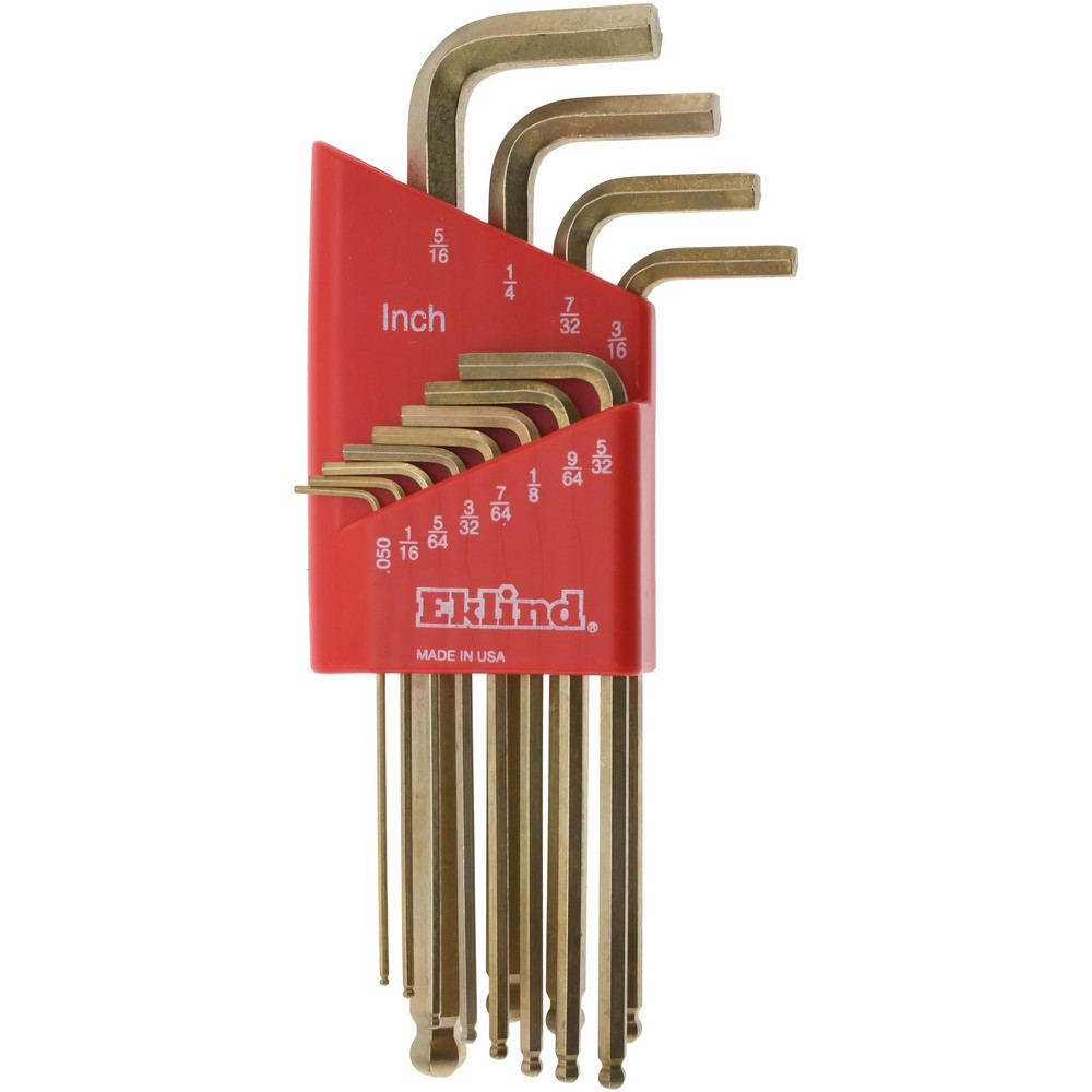 Eklind - Hex Key Sets: Tool Type: Hex L-Key; Handle Type: L-Handle ...