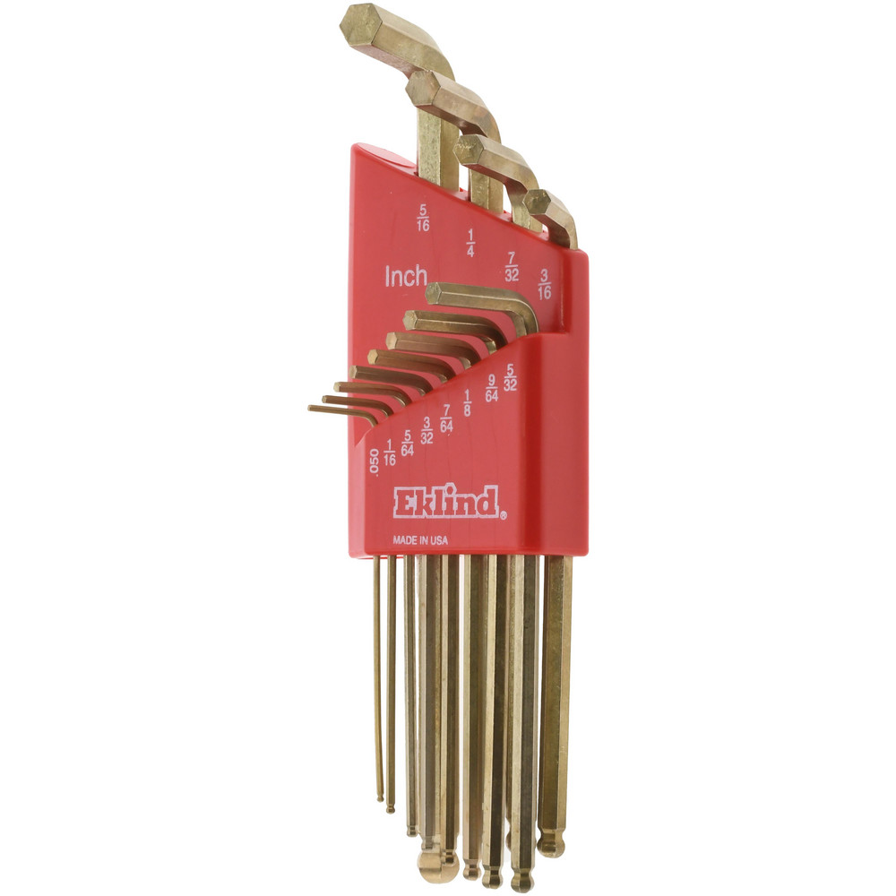 Eklind - Hex Key Sets: Tool Type: Hex L-Key; Handle Type: L-Handle ...