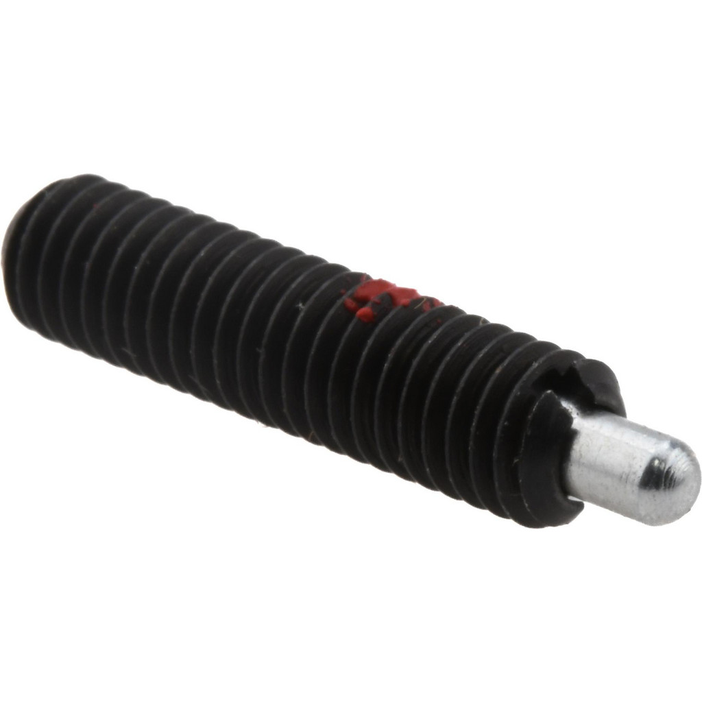 Jergens - Threaded Spring Plunger: #10-32, 3/4" Thread Length, 0.093 ...