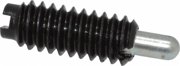 Jergens - Threaded Spring Plunger: 1/4-20, 5/8" Thread Length, 0.119 ...