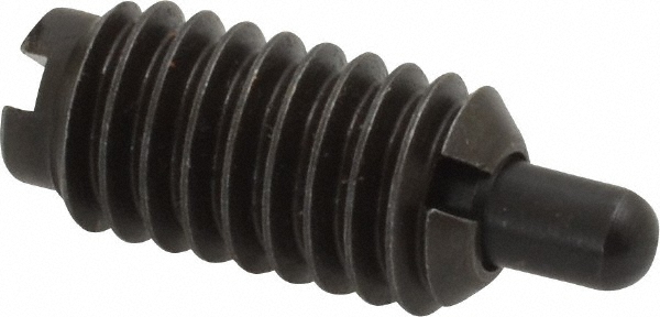 Jergens - Threaded Spring Plunger: 5/16-18, 5/8" Thread Length, 0.135 ...