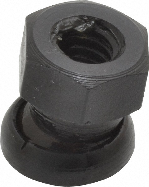 Jergens - 5/16-18, 5/8" Pad Dia, Uncoated Bottom, Steel Toggle Pad ...