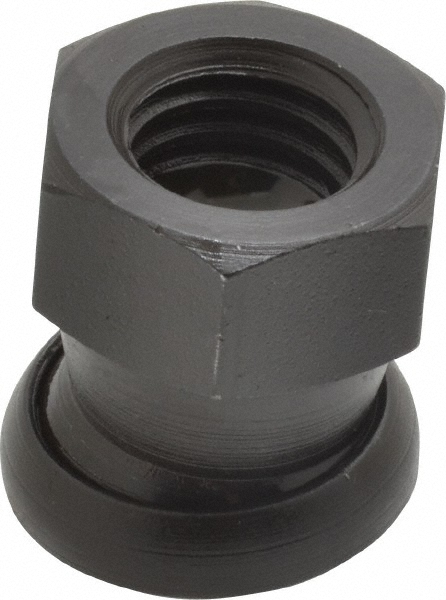 Jergens - 1/2-13, 13/16" Pad Dia, Uncoated Bottom, Steel Toggle Pad ...