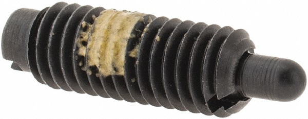 Jergens - Threaded Spring Plunger: M5 x 0.8, 14.5 mm Thread Length, 2. ...