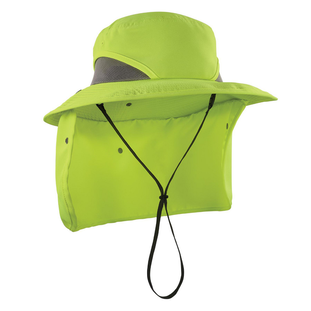 Ergodyne - Ranger Hat & Neck Protection Cap: Polyester, Lime, Size ...