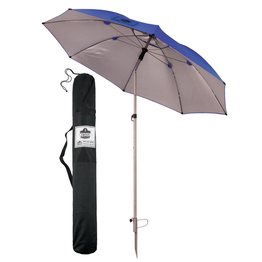 Ergodyne - Umbrellas: Type: Umbrella; Diameter (Inch): 90; Color: Blue ...