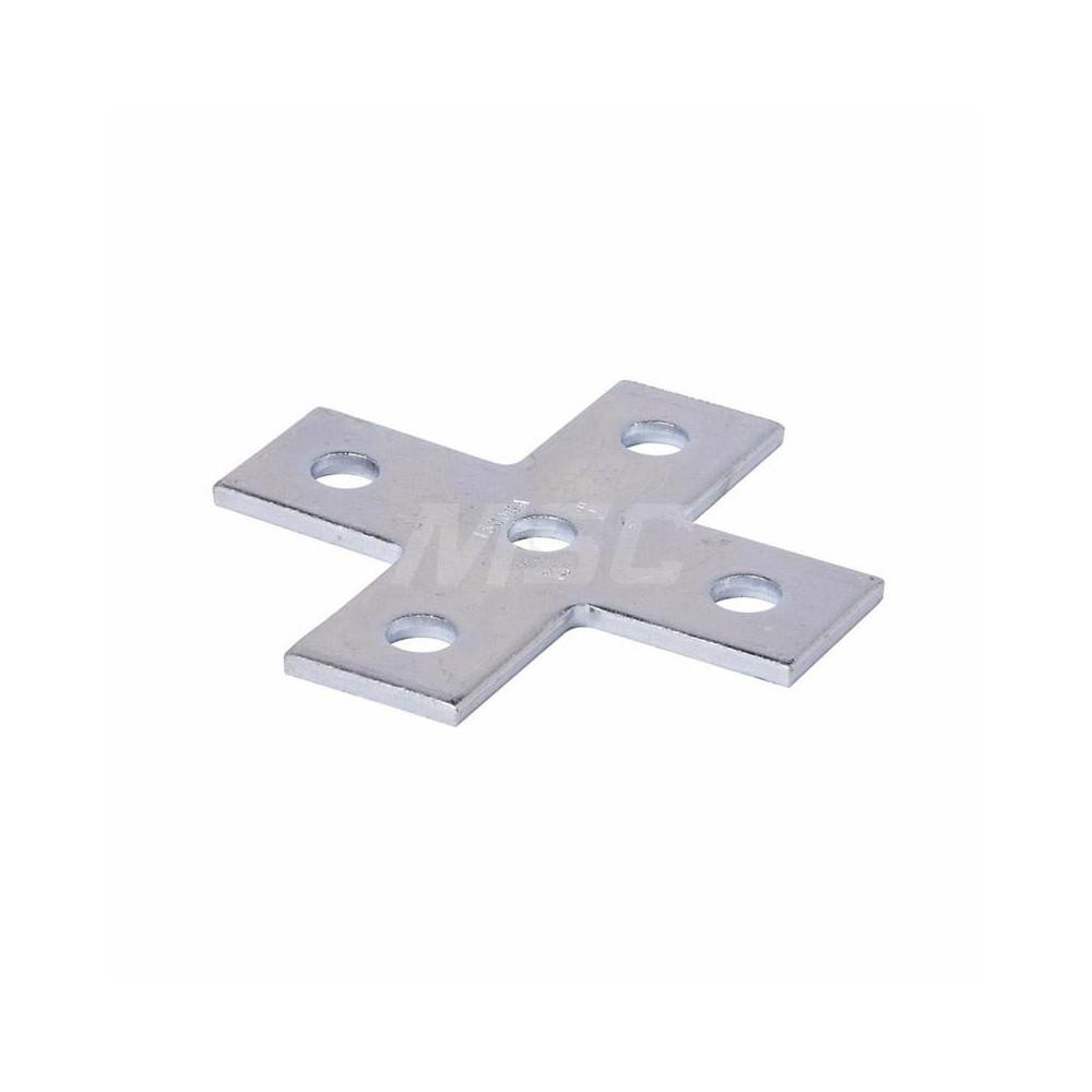 Cooper B-Line - Zinc Plated Carbon Steel Flat Cross Strut Fitting ...