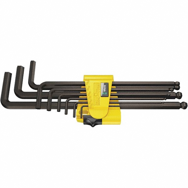 Wera - Hex Key Sets: Ball End: Yes; Tool Type: Hex; Handle Type: L ...