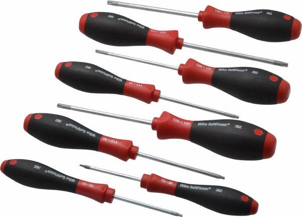 Wiha - 8 Piece Torx Screwdriver Set - 82696915 - MSC Industrial Supply