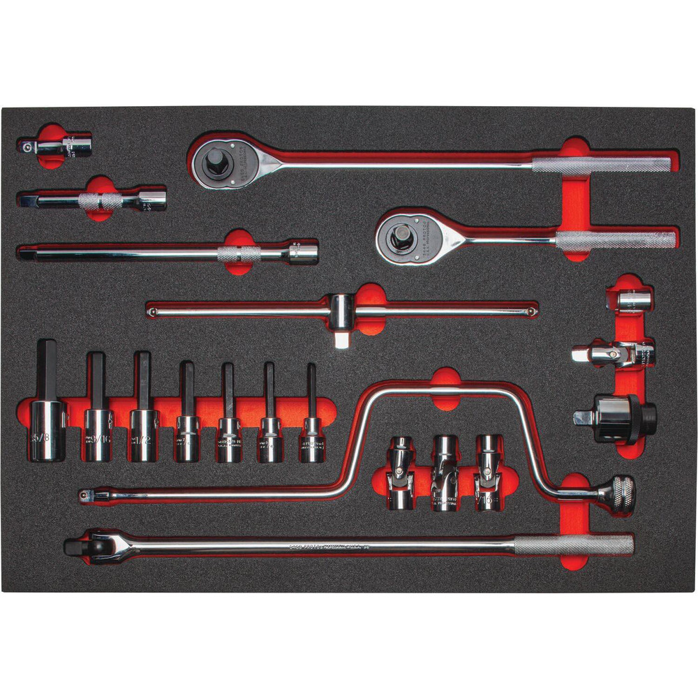 Proto - Socket Set: Socket Set, 65 Pc, 1/2" Drive | MSC Direct