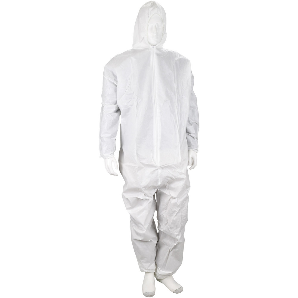 PRO-SAFE - Disposable Coveralls: Chemical Protection, Size 4X-Large, 1. ...