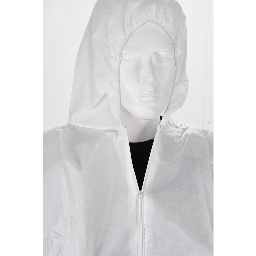 PRO-SAFE - Disposable Coveralls: Chemical Protection, Size 4X-Large, 1. ...