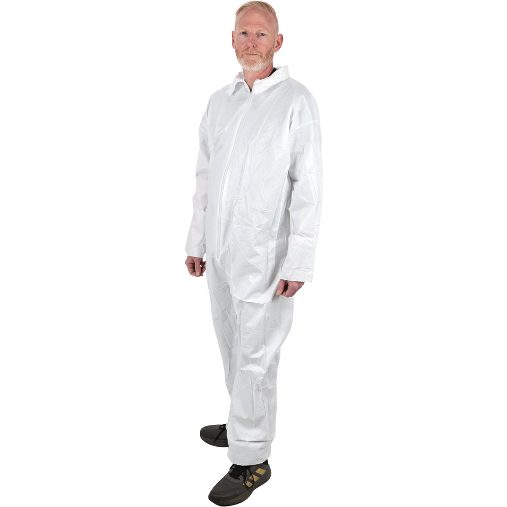 PRO-SAFE - Non-Disposable Rain & Chemical-Resistant Coveralls: Size ...