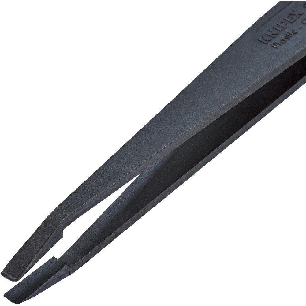 Knipex - Tweezers: Tweezer Type: ESD Safe; Pattern: Serrated Blunt Tip ...