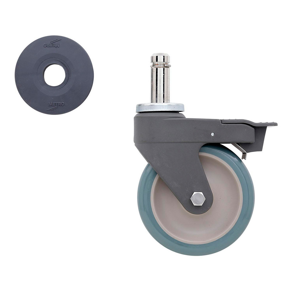 Metro Super Erecta - Swivel & Flat Caster Wheel: Antimicrobial ...