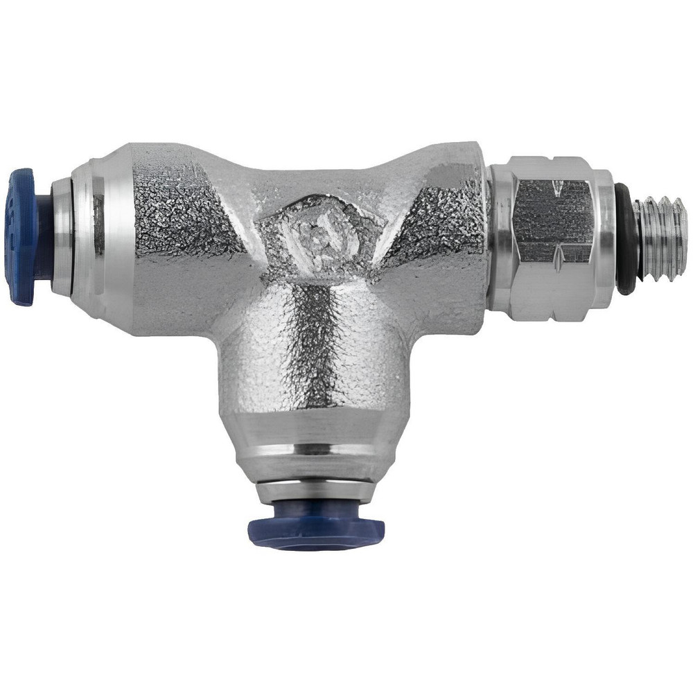 Aignep USA - Push-to-Connect Tube x Male x Tube x Male UNF Fitting: Swivel Run Tee, #10-32 ...