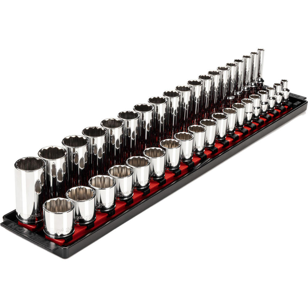 Tekton - Socket Set: Deep & Standard, 38 Pc, 3/8" Drive, 6.00 mm Min ...