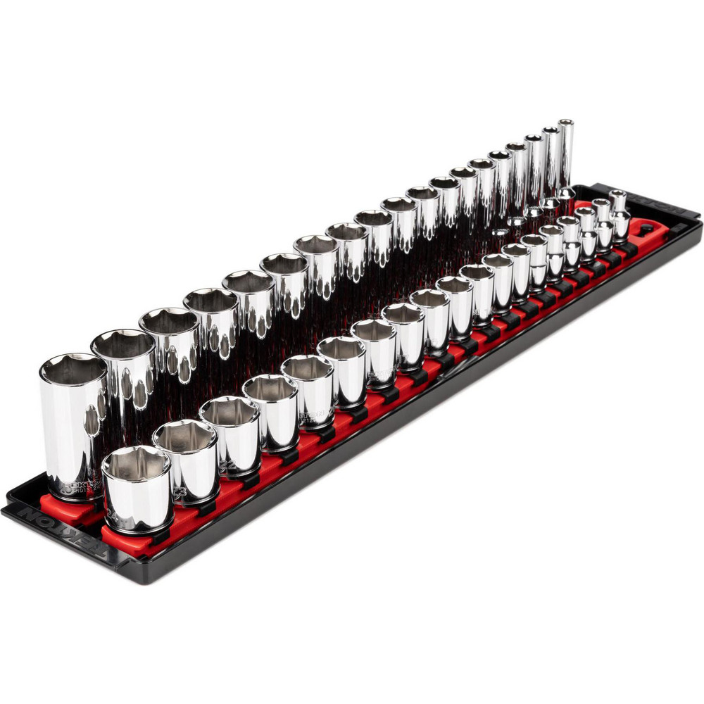 Tekton - Socket Set: Deep & Standard, 38 Pc, 3/8" Drive, 6.00 mm Min, 24.00 mm Max | MSC Direct