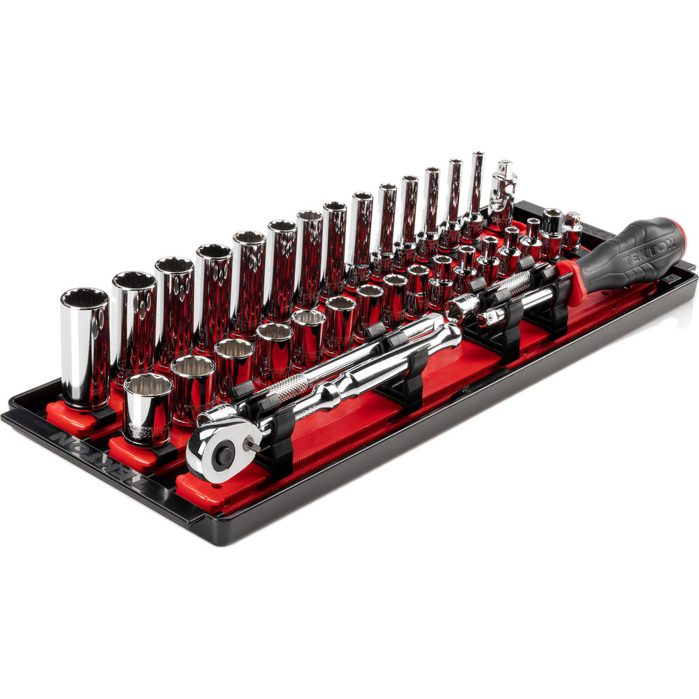 Tekton - Socket Set: Standard, Deep & Ratchet & Socket Set, 35 Pc, 1/4 ...